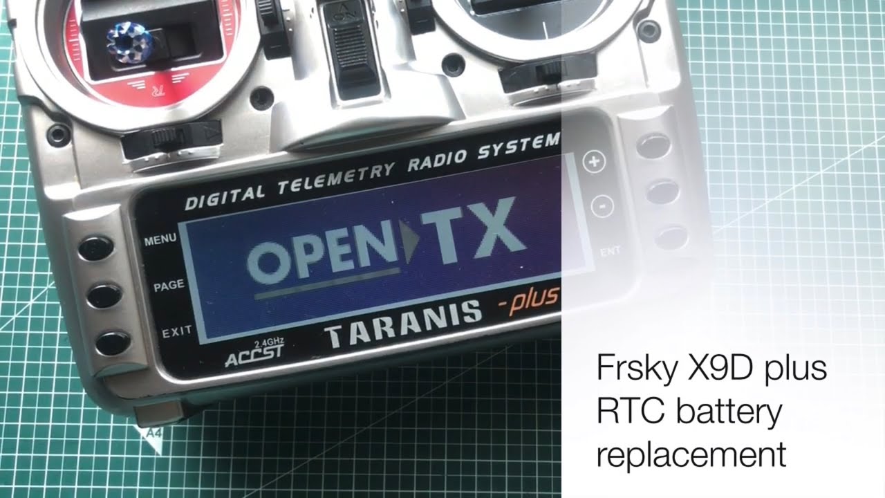 FrSky X9D plus RTC battery replacement (with CR1220) - YouTube