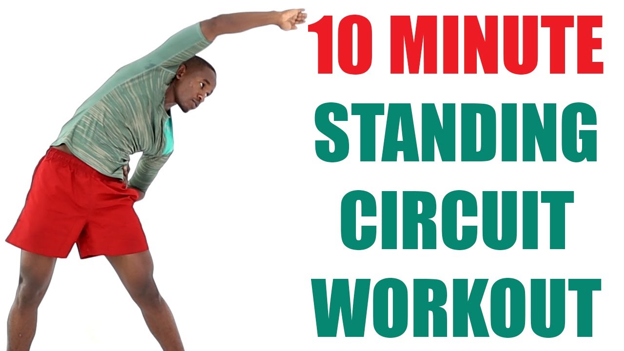 10 Minute Standing Circuit Workout/ Full Body Morning Workout for ...
