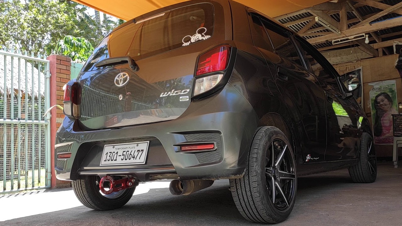 Toyota Wigo HKS muffler - YouTube