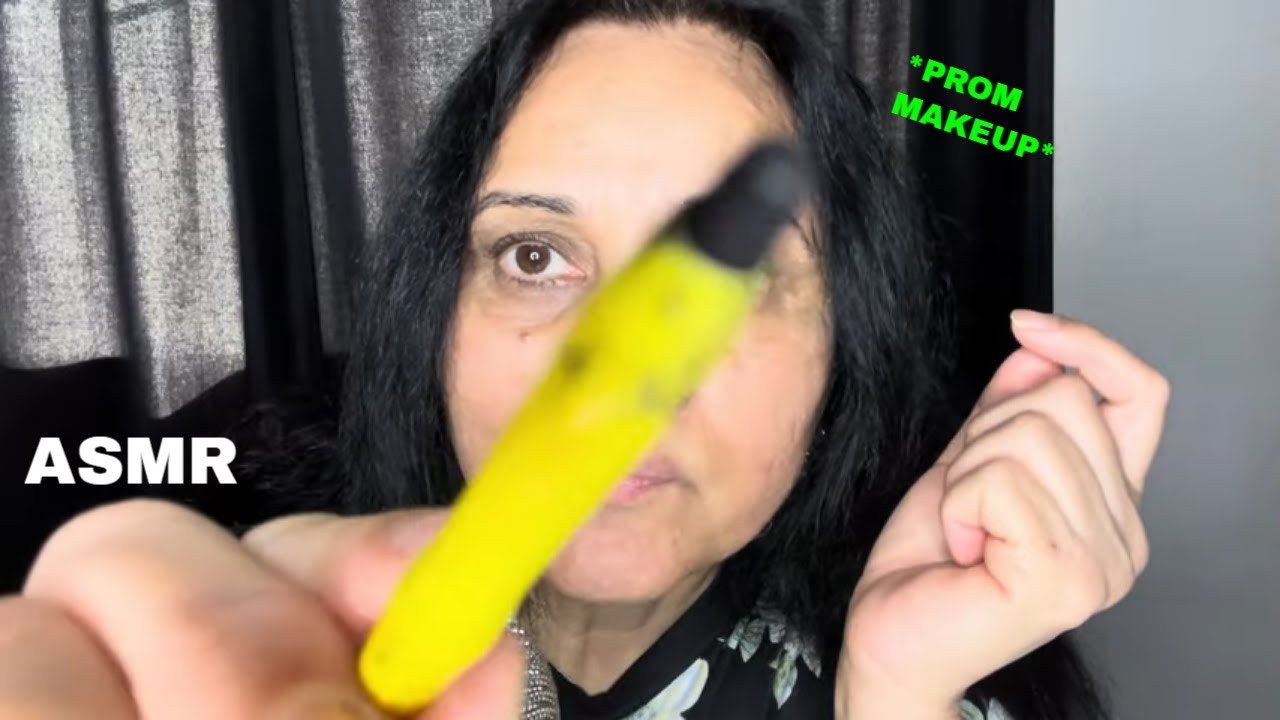 asmr doing your prom makeup💄 - YouTube