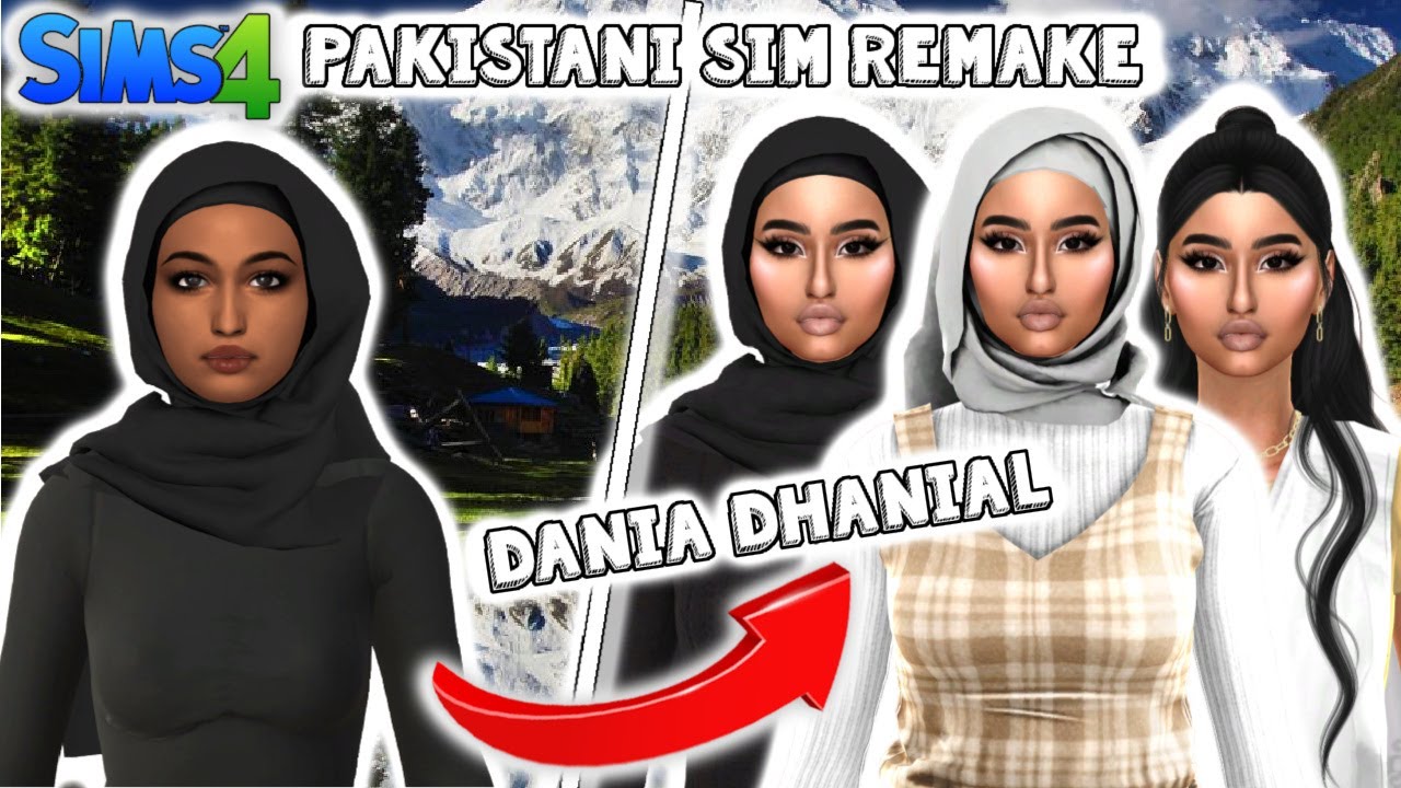 Pakistani Inspired Sim Remake - Sims 4 CAS + CC Folder & Sim Download ...