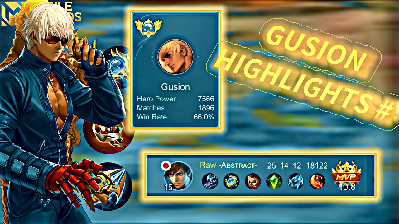 Gusion K’ Gameplay Mobile Legends Bang Bang (Gusion Highlights)🔥 - YouTube