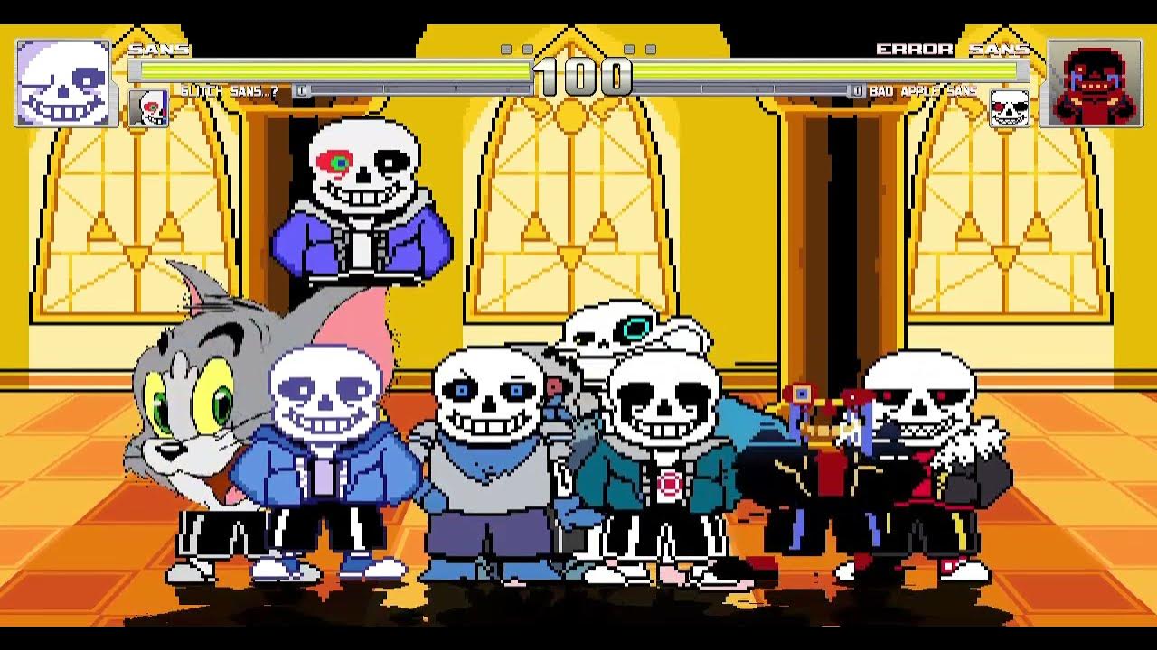 Mugen Battle Sans AU 4v4 Party Part 2 - YouTube