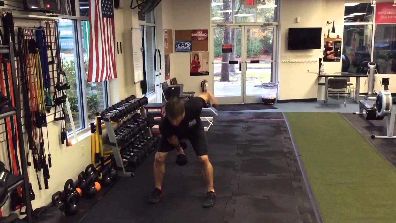 Dumbbell One Arm Swing - YouTube