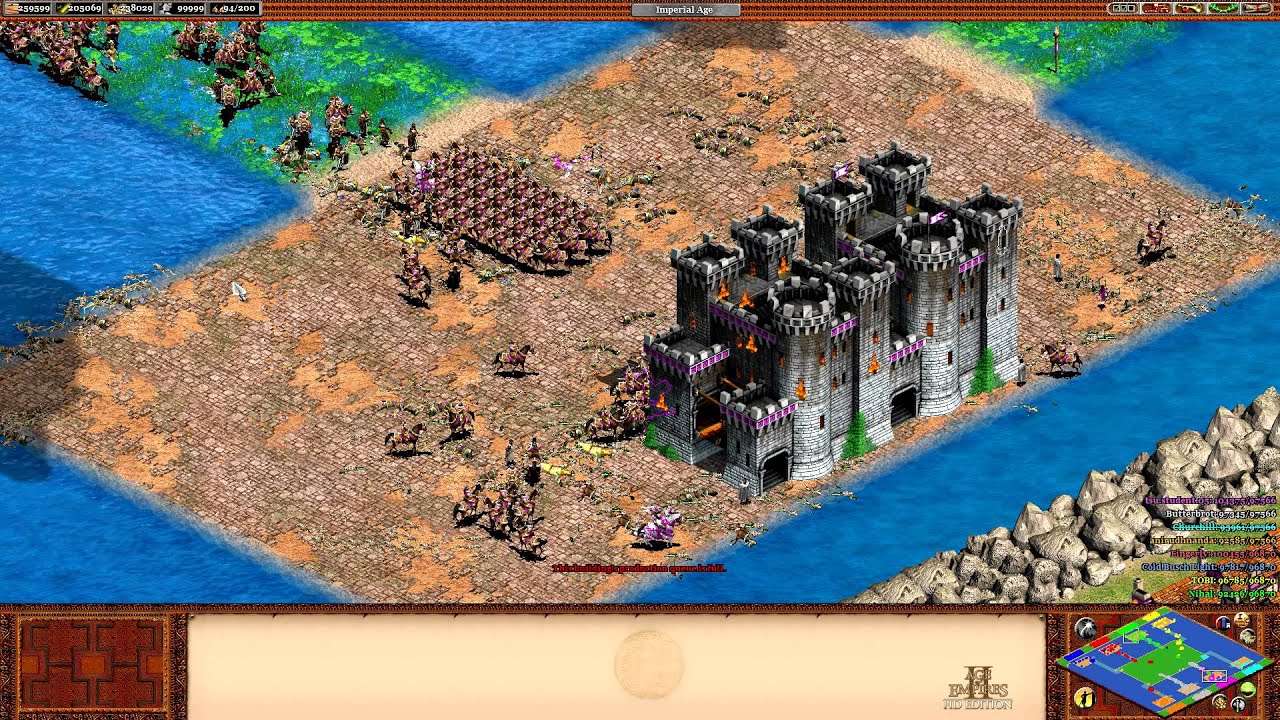AOE2 HD - Castle Blood Fair Player 3 Celts - YouTube