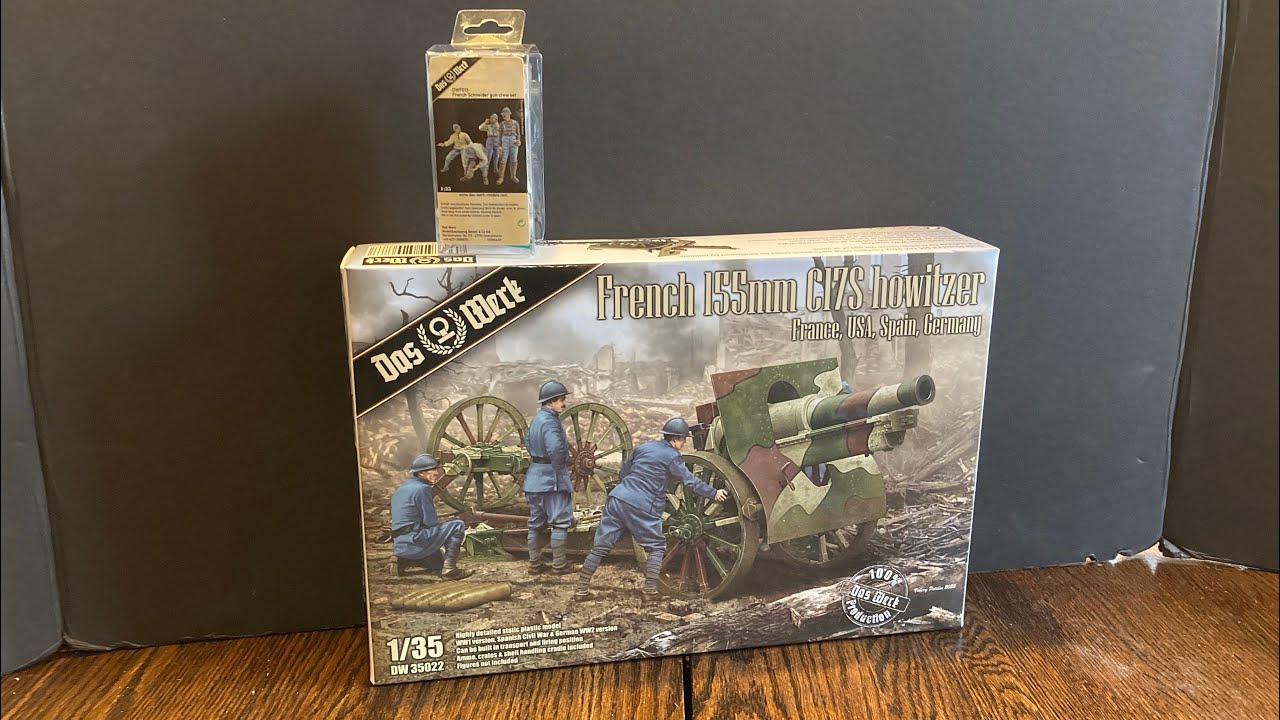 WW1 Das Werk models 1/35 French 155mm C17S Schneider, and Schneider ...