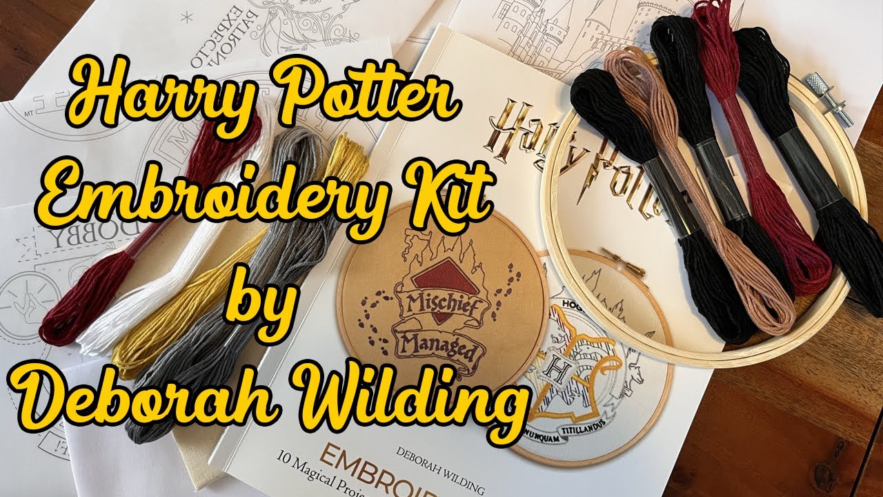 Harry Potter Embroidery Kit Unboxing - YouTube