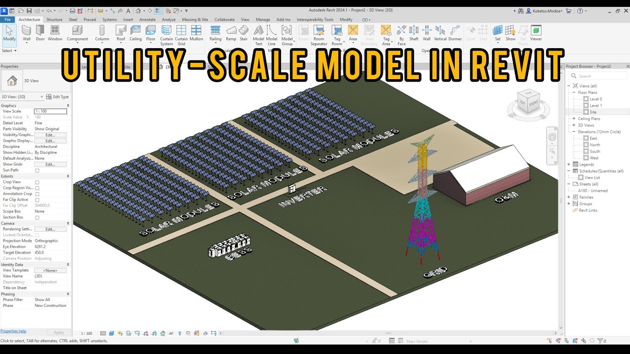 Utility-scale Connection Model - YouTube