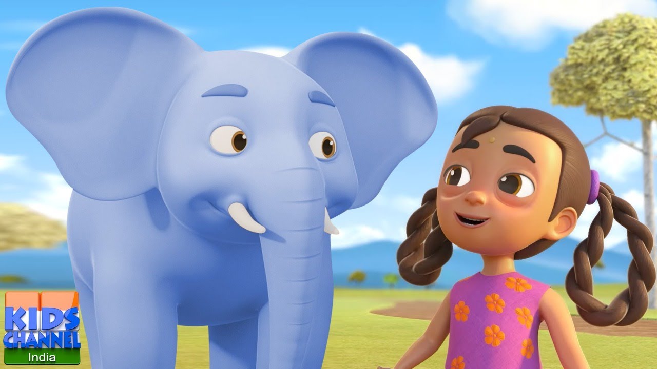 Ek Mota Hathi, एक मोटा हाथी, Kids Rhyme in Hindi - Elephant Song - YouTube
