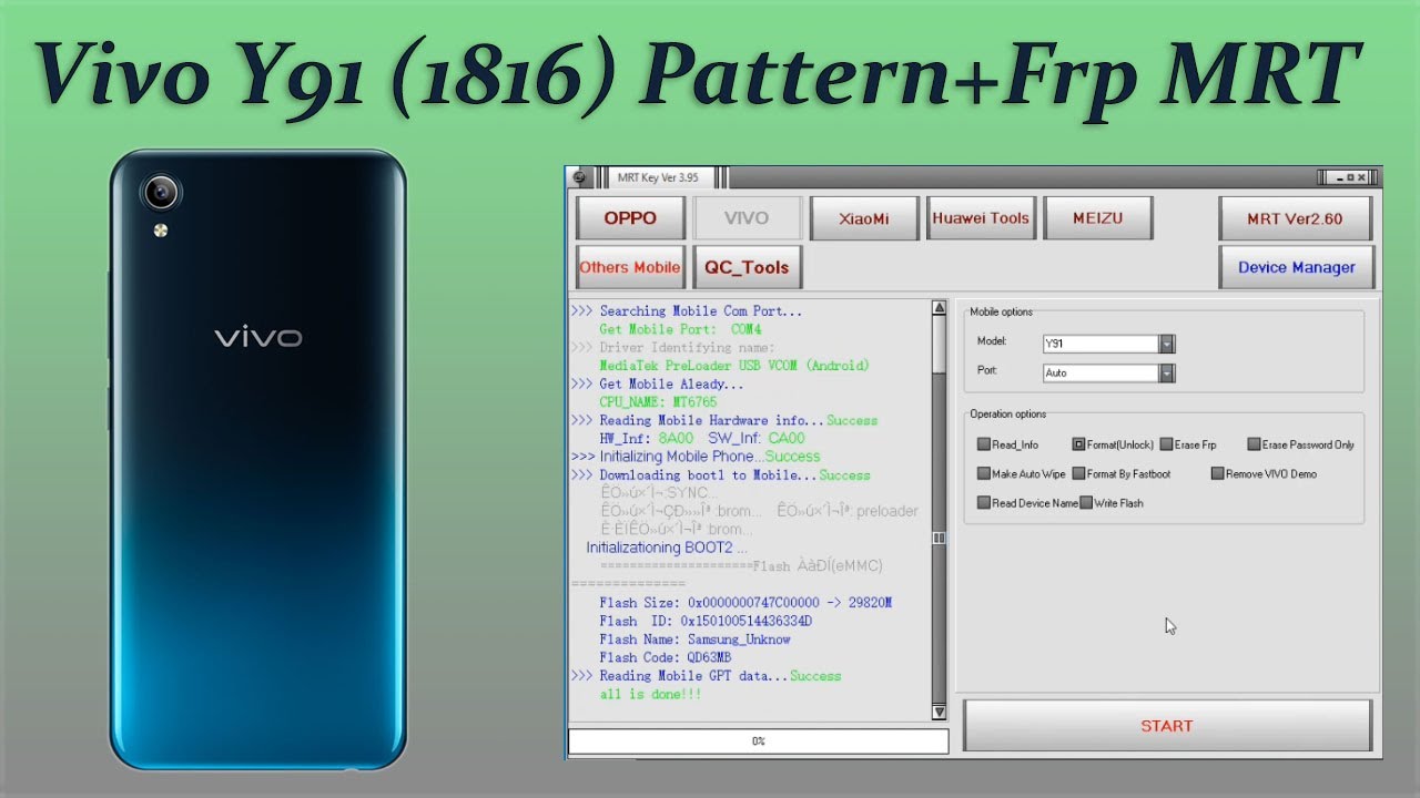 Vivo Y91 (1816) Pattern Lock + Frp 100% Done 2021 - YouTube