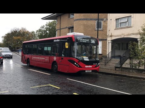 London Bus Route 316 to Cricklewood Bus Garage on Diversion - YouTube