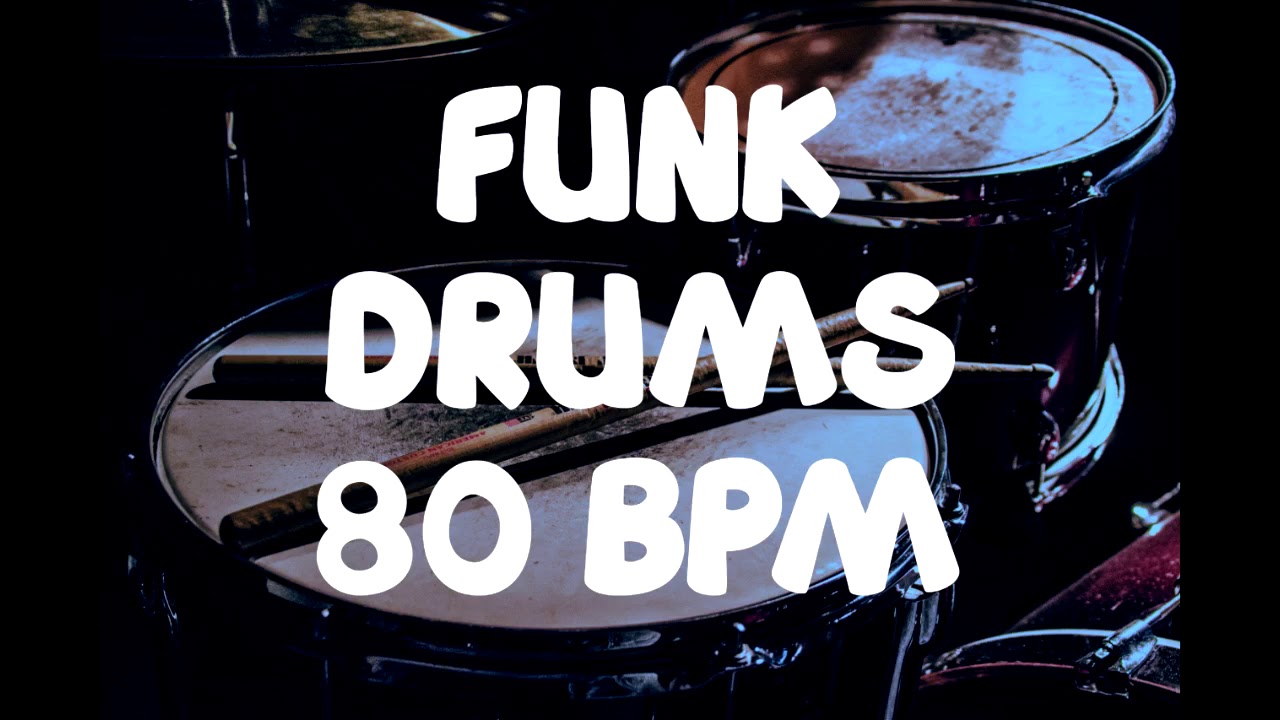 🎵 Backing Tracks Funk DRUMS - Drumless - Click Track 80 bpm - YouTube
