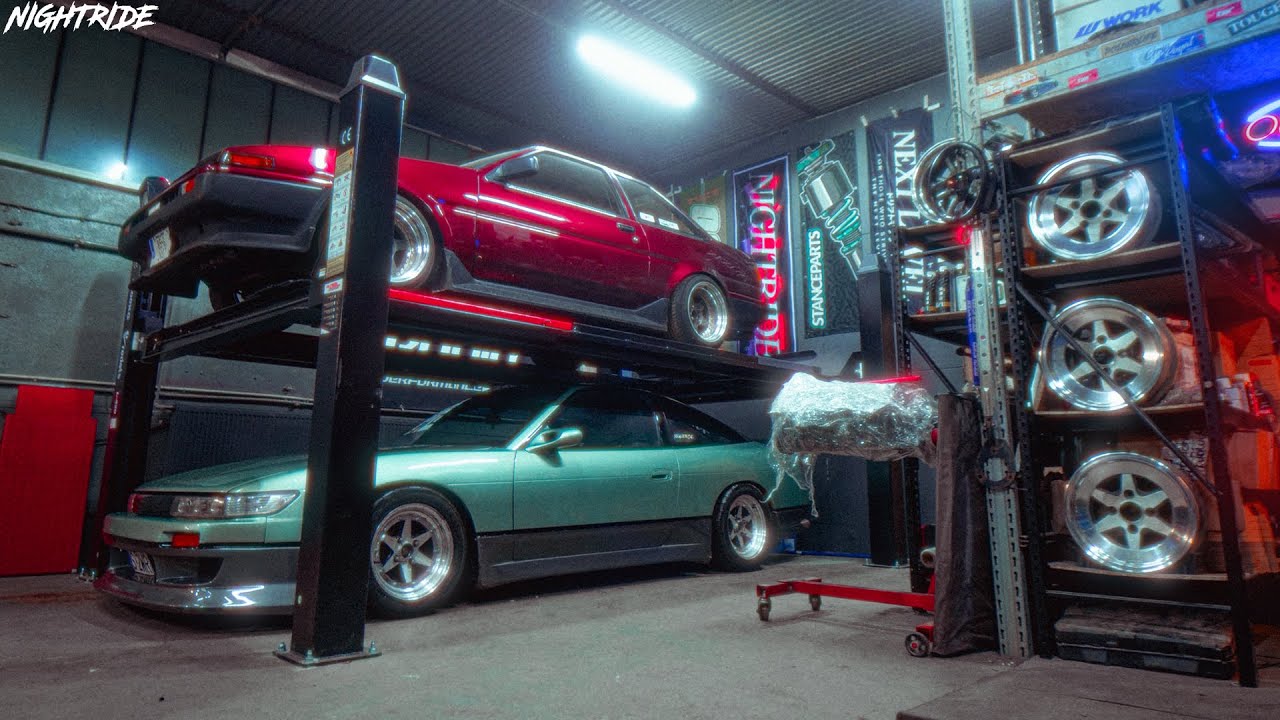 NIGHTRIDE GARAGE MAKEOVER | Dream place to work on cars - YouTube