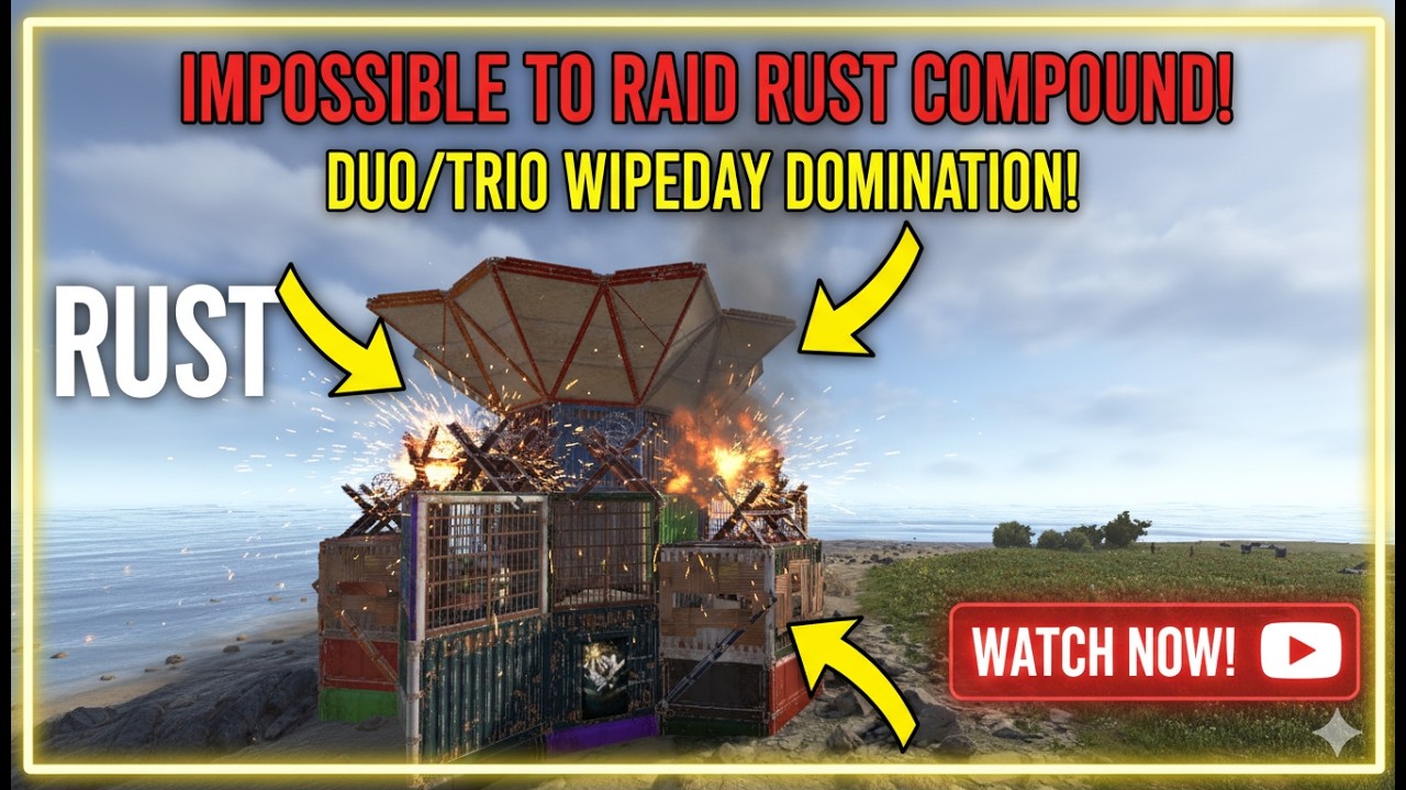 Impossible to Raid Rust Compound Base | Duo/Trio Wipe Day Domination ...