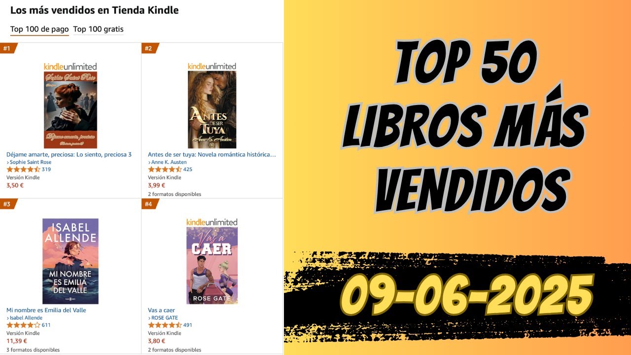 📚 Reviso los 50 libros más vendidos en Amazon | Qué se está leyendo y ...