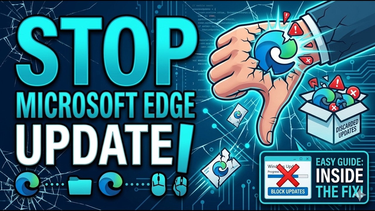 How to stop the update of Microsoft Edge - YouTube