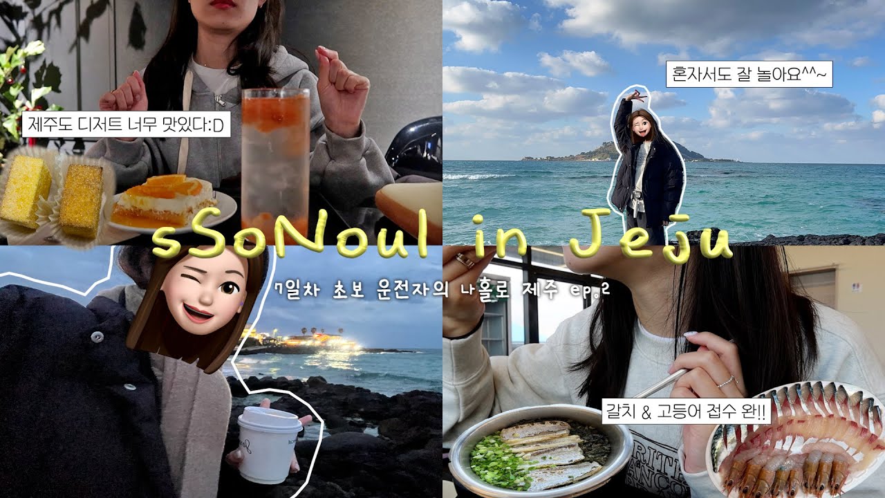 나홀로 제주여행🌊 Ep2 혼자 제주 서쪽 여행 해봤니😎 인생 첫 고등어회 갈치솥밥 보말죽 티라미수 맛집 제주 라떼 맛집 제레미 테라도스 신창풍차해안도로