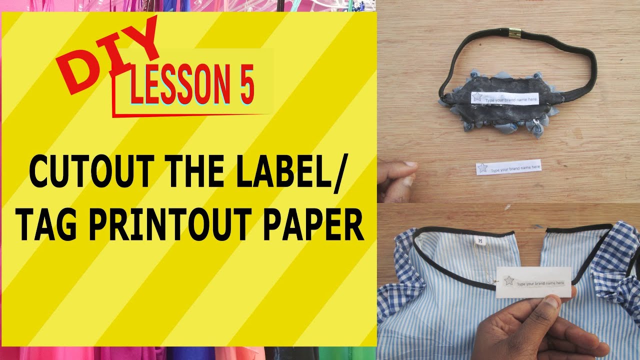 DIY labels for clothing | How to cut the label & hang tag print out ...