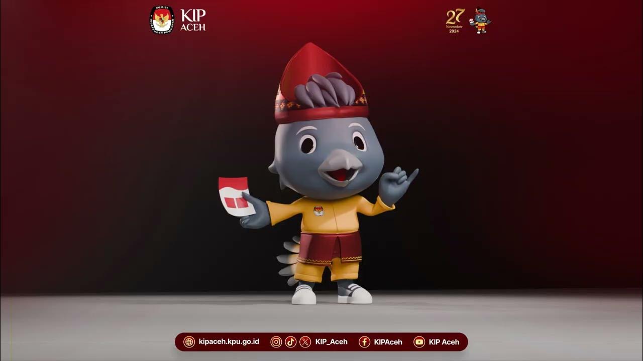 Maskot Pilkada Aceh Tahun 2024 - YouTube