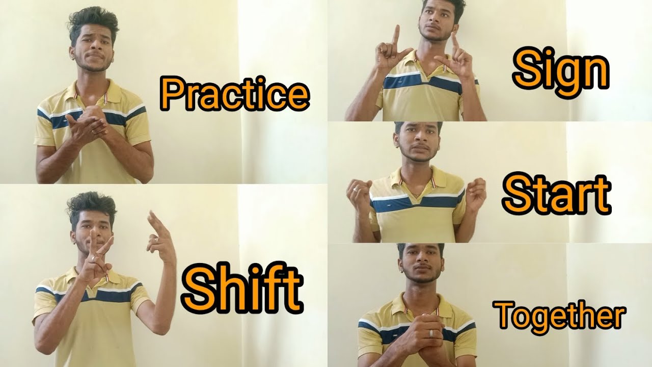 DEAF - Learn indian sign language lesson 5 ( Work ) ....2 - YouTube