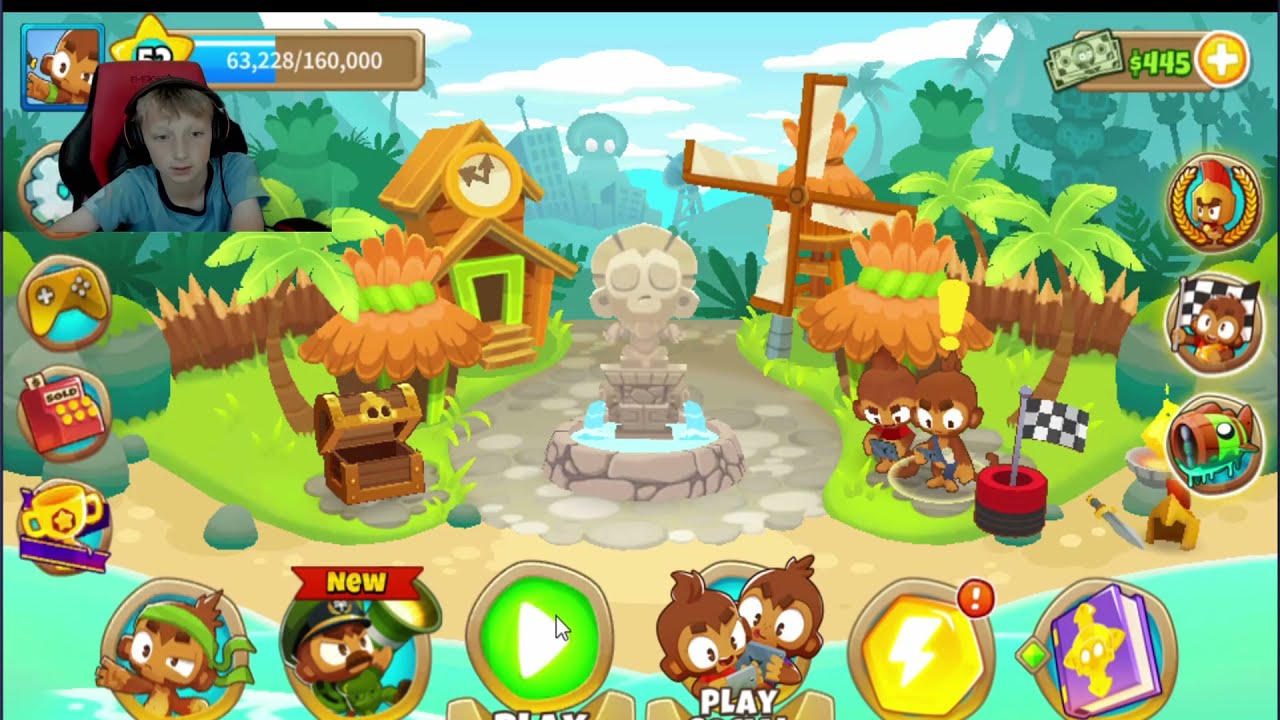 Bloons TD 6 Tree Stump Map New Play with Striker Jones Displaying NEW ...