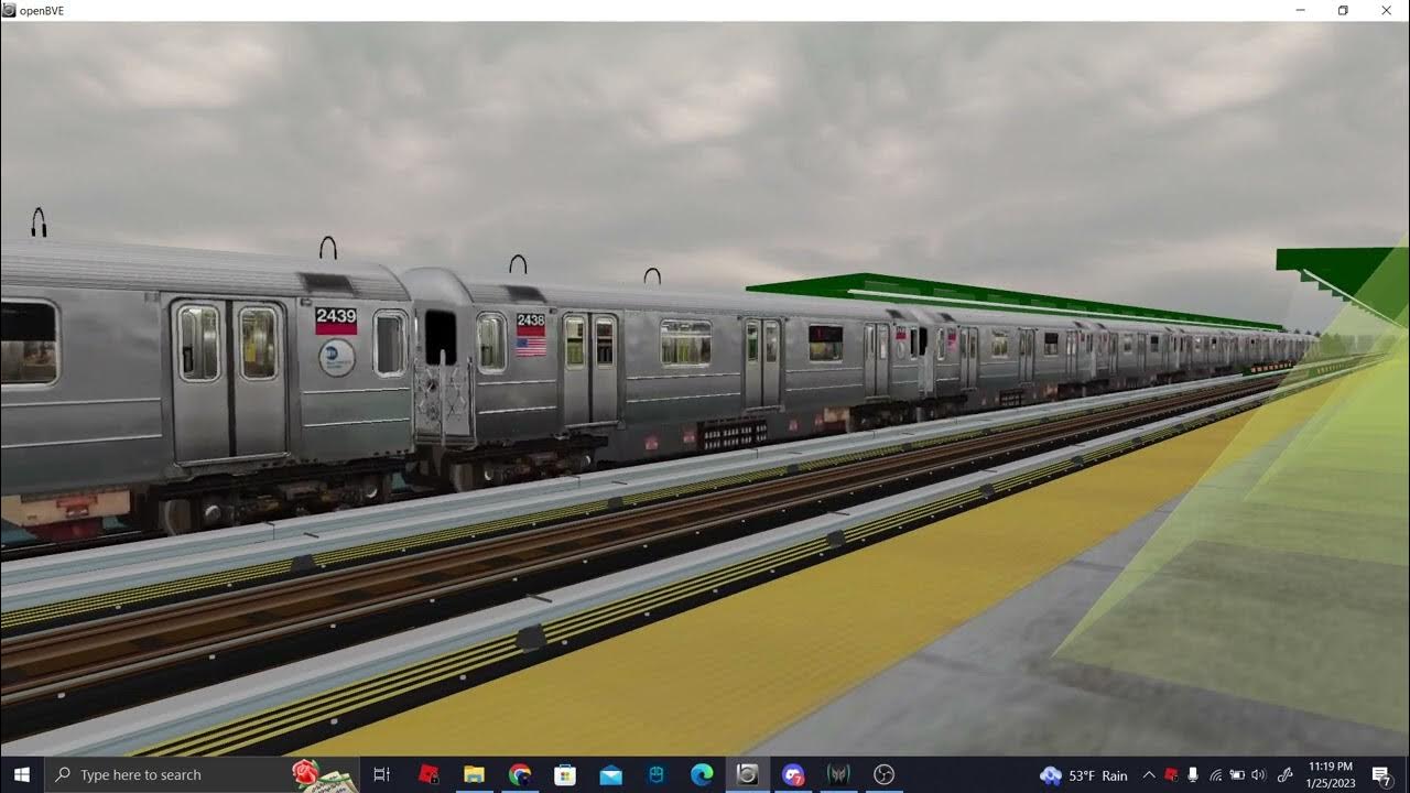 OpenBVE R62A 1 Train departing - YouTube