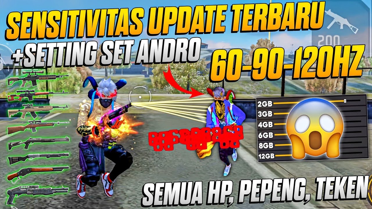 SETINGAN GACOR PARAH 😱 SENSITIVITAS FF AUTO HEADSHOT 2025 + SET ANDRO FF WORKS - YouTube