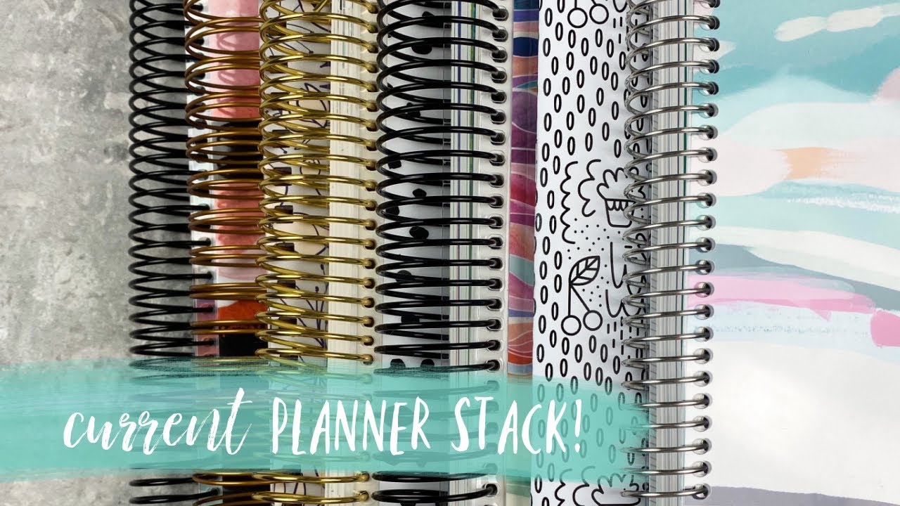 MY CURRENT PLANNER STACK! | august 2020 planner lineup | tattooed ...