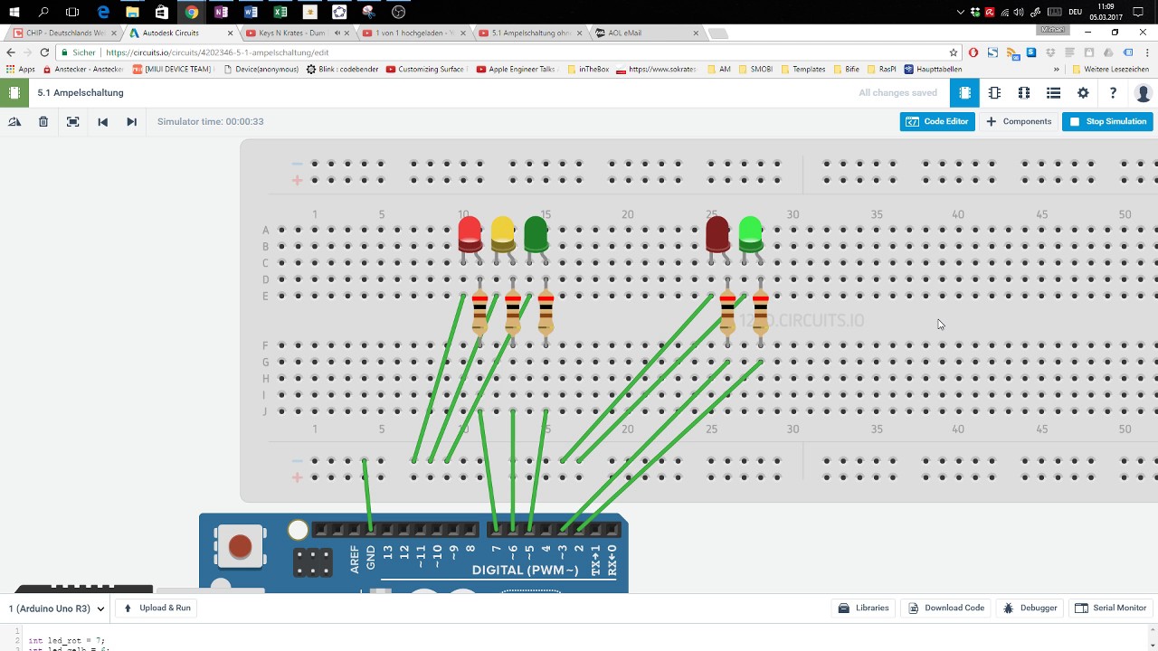 5.1 Ampelschaltung mit Fußgängerampel - YouTube
