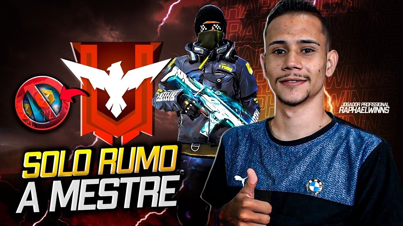 🔴FREE FIRE AO VIVO🔴SOLO RANKED RUMO A MESTRE ? SEM CARTÃO🔥 HOJE ESSE ...