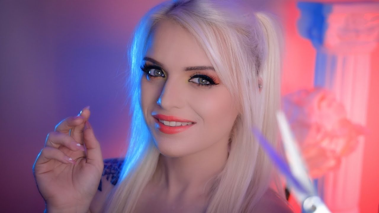 ASMR Hair Stylist - Cutting & Styling Your Hair - YouTube