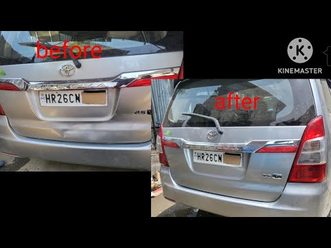 Toyota Innova diggi damage dry dent work 💯 percent colour saving 🔥 ...