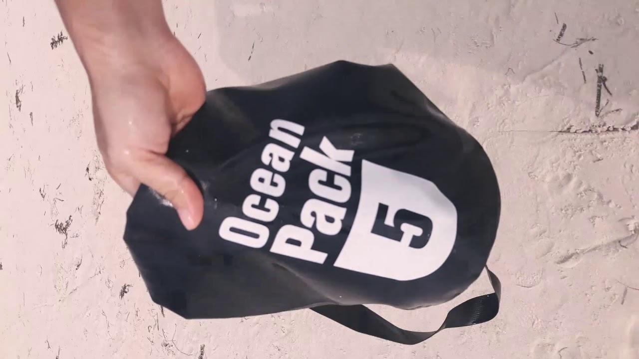 Ocean Pack Test Review (Waterproof Bag) Soak in the water!!! 2019 - YouTube
