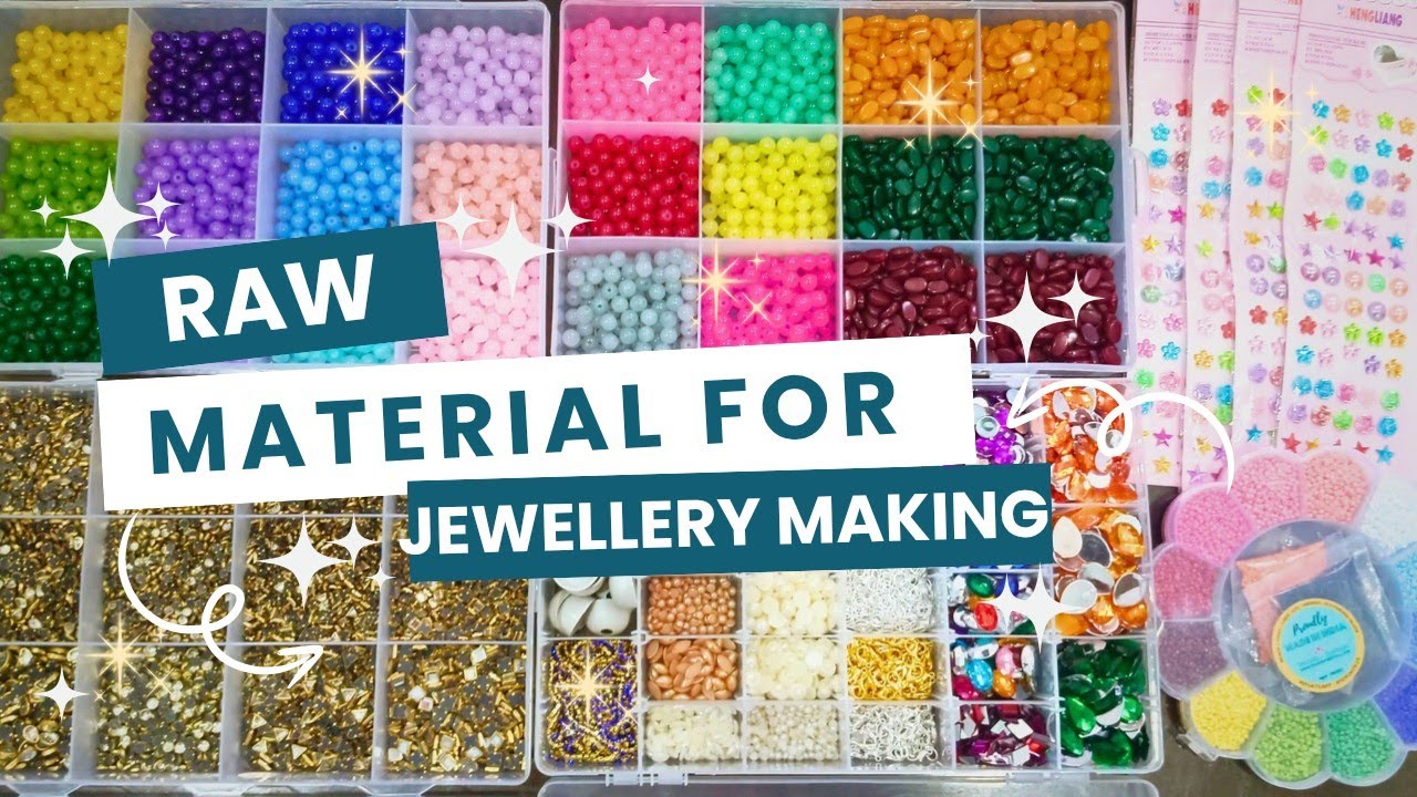 Jewellery making Raw materials for beginners ll Handmade jewellery ll ...