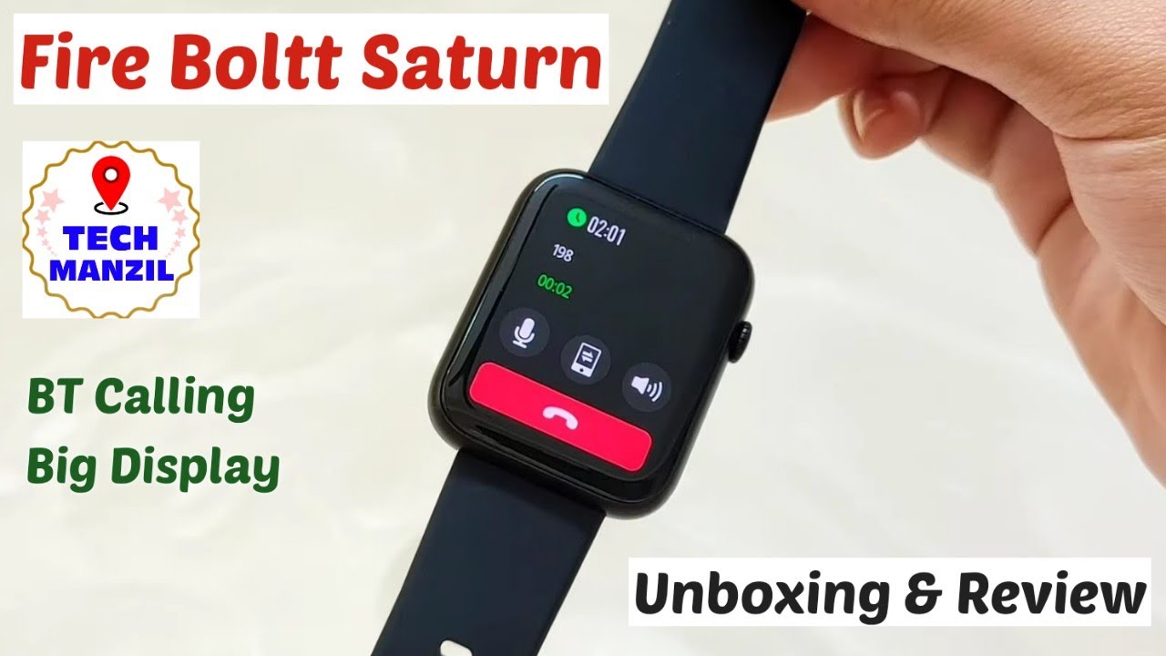 Fire Boltt Saturn Unboxing & Review | Fire Boltt Saturn Smartwatch ...