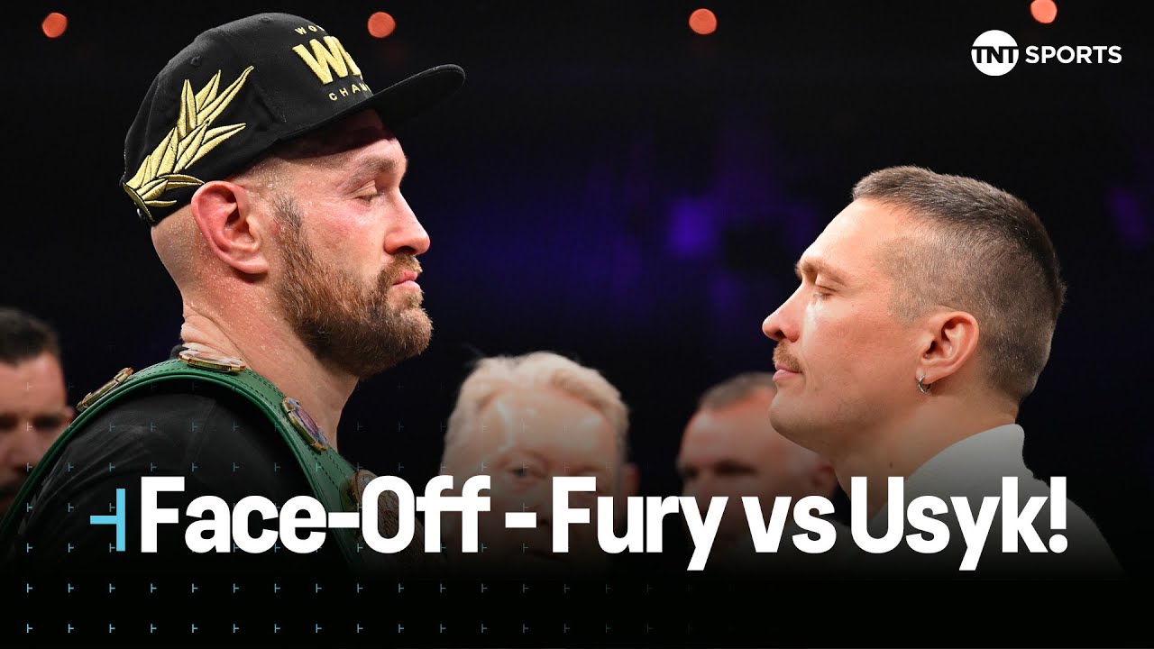 🥊💥 Tyson Fury & Oleksandr Usyk face off! #FuryNgannou 🇸🇦 - YouTube