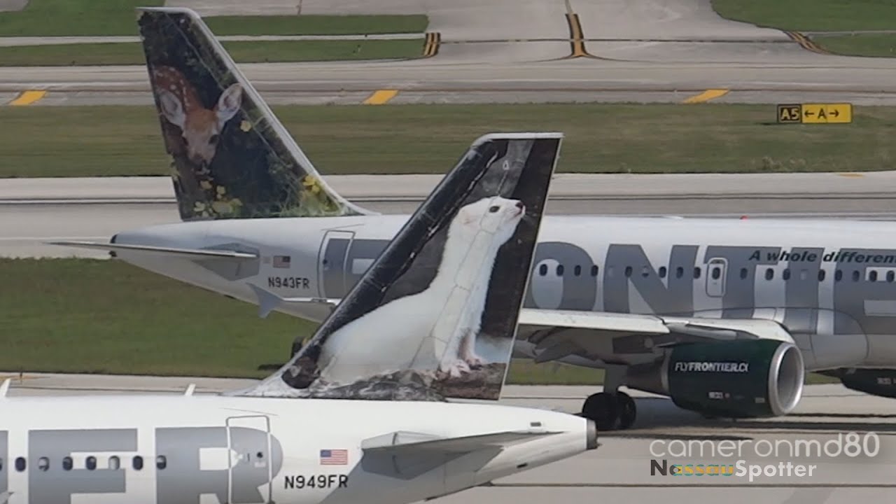 Frontier Airlines | Airbus A319 | N949FR and N943FR | Ft Lauderdale ...