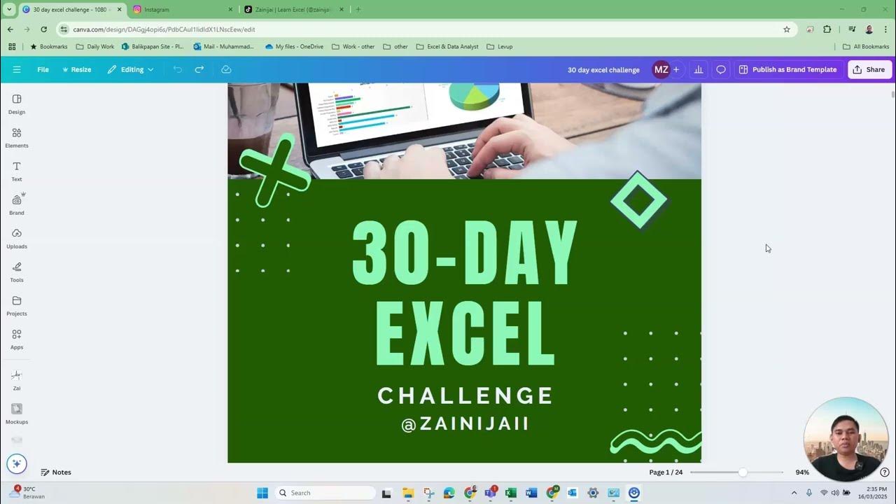 30 Days Excel Challenge - Format Cell, SUMIFS, COUNTIFS, ROUND - YouTube