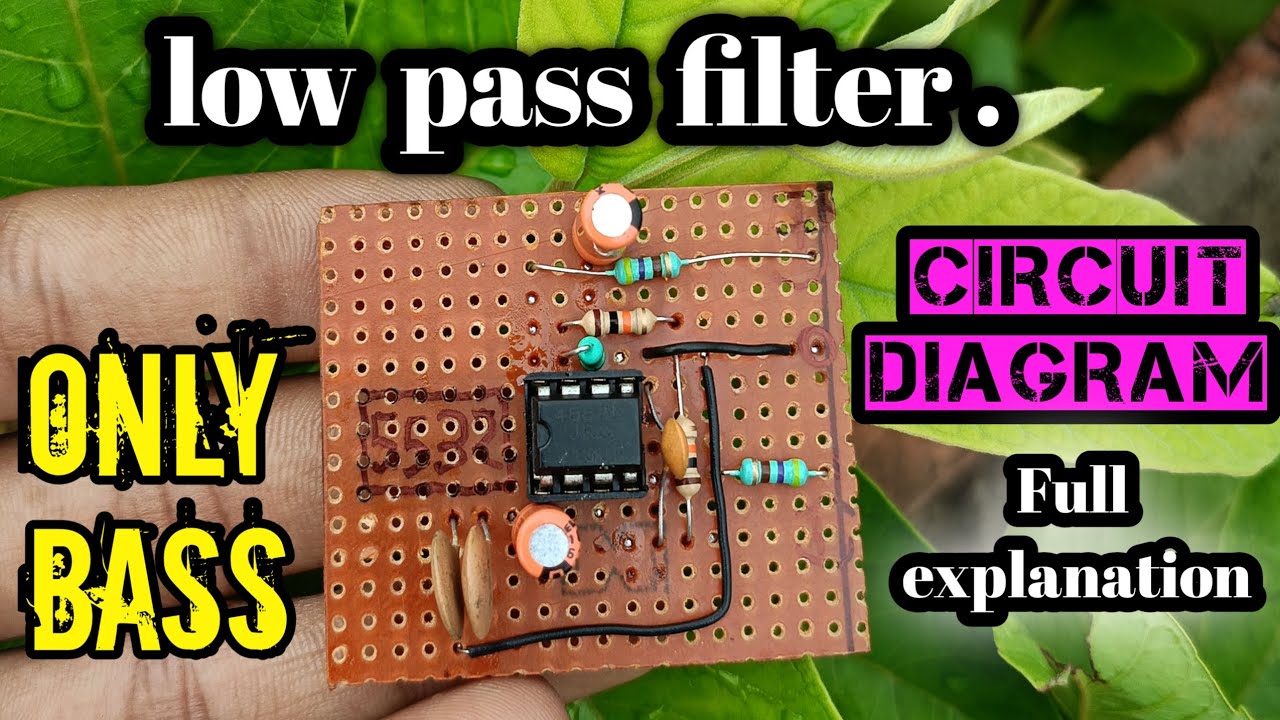 Audio low pass filter circuit diagram. - YouTube