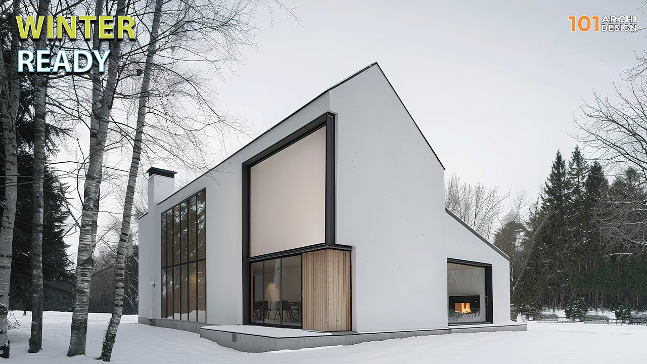Winter Ready Contemporary Modern House Design for Cold Weather Living ...