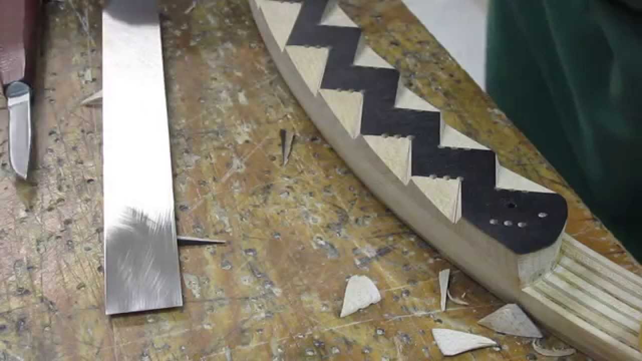 Notching the grand piano bridge - YouTube