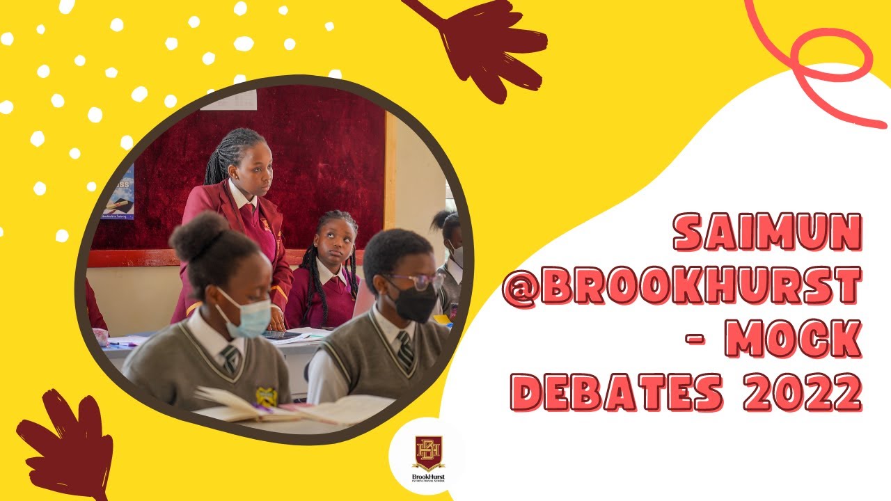 SAIMUN at Brookhurst International School - Mock Debates 2022 - YouTube