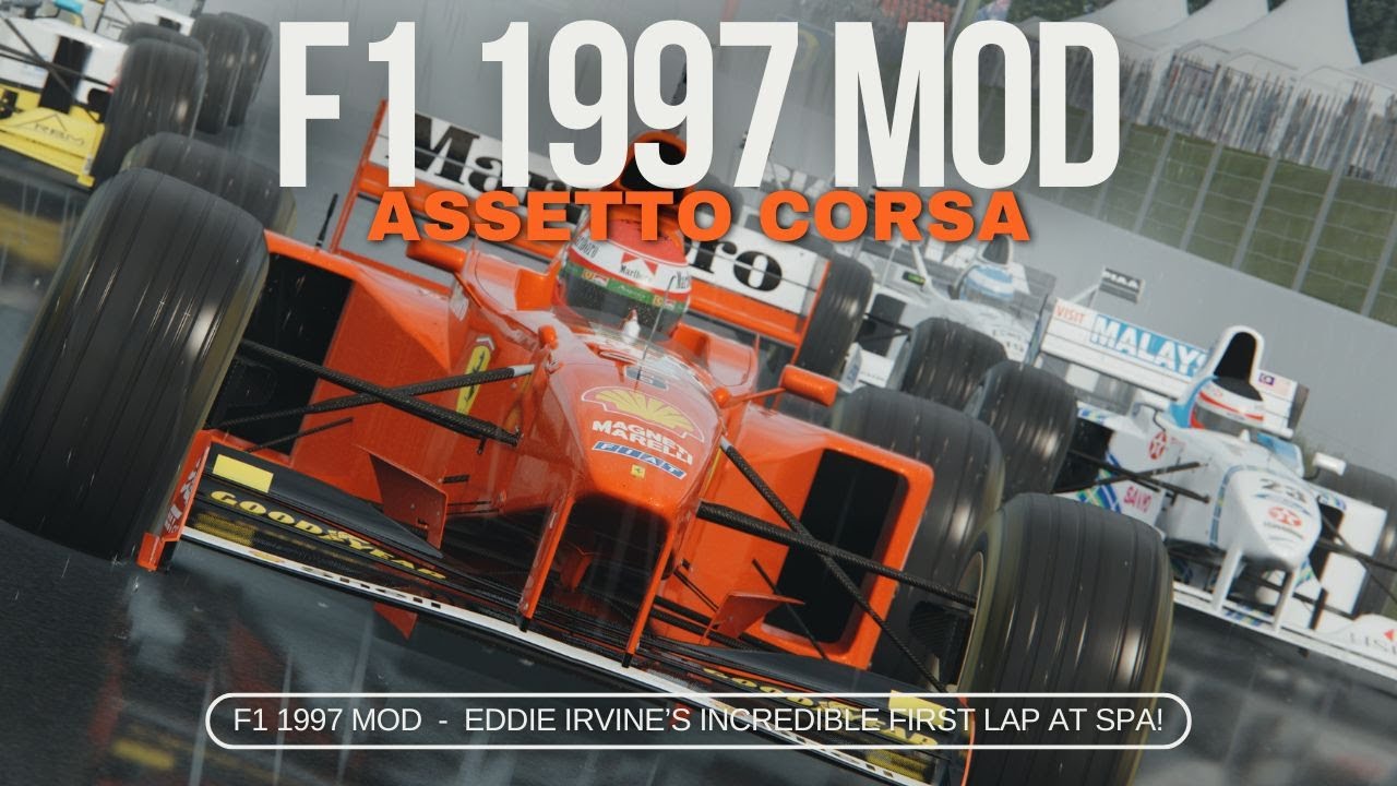 Assetto Corsa F1 1997 Mod – Eddie Irvine’s INCREDIBLE First Lap at Spa ...