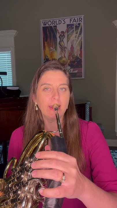 EASIEST Concert B-flat Scale for French horn beginners! Start on first ...