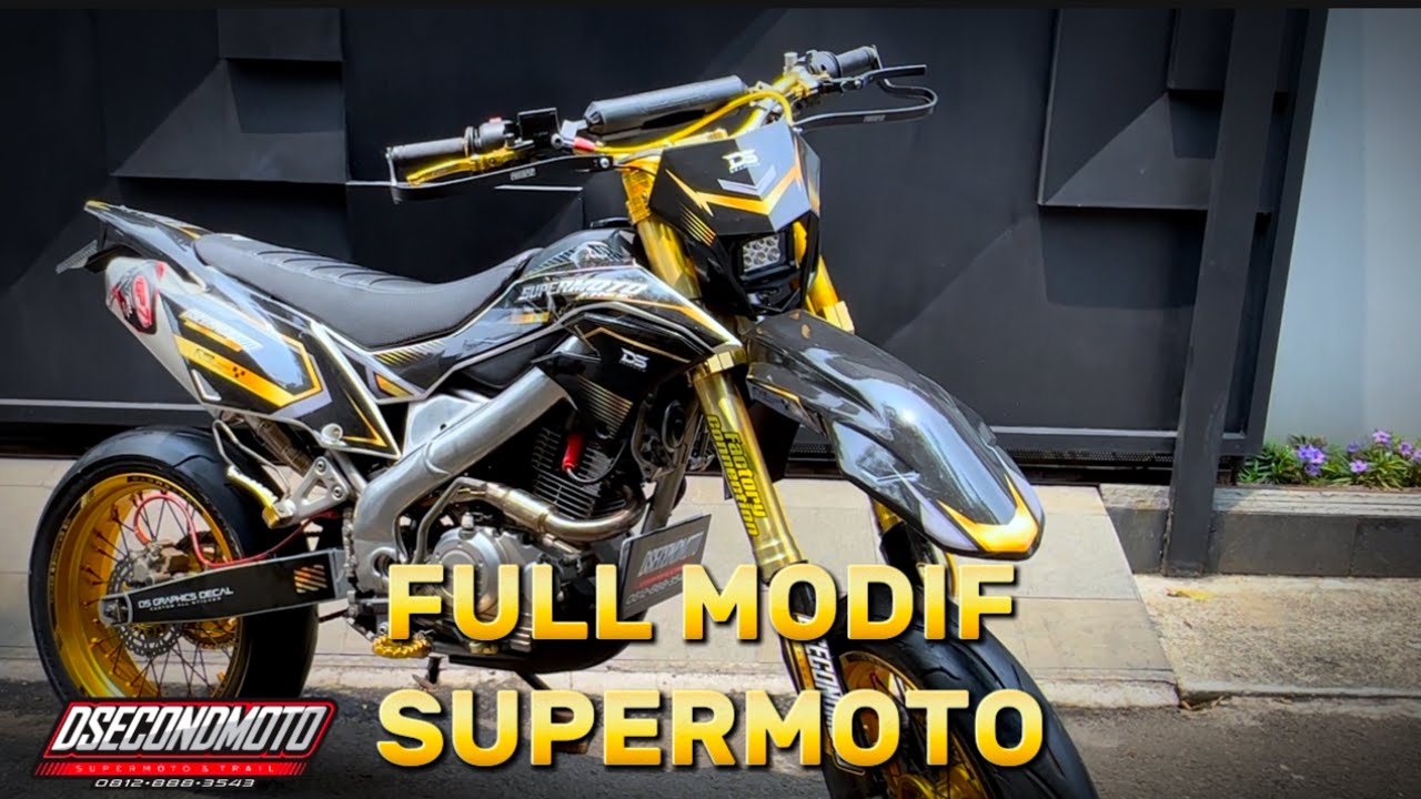 KLX 150 FULL MODIF SUPERMOTO - YouTube