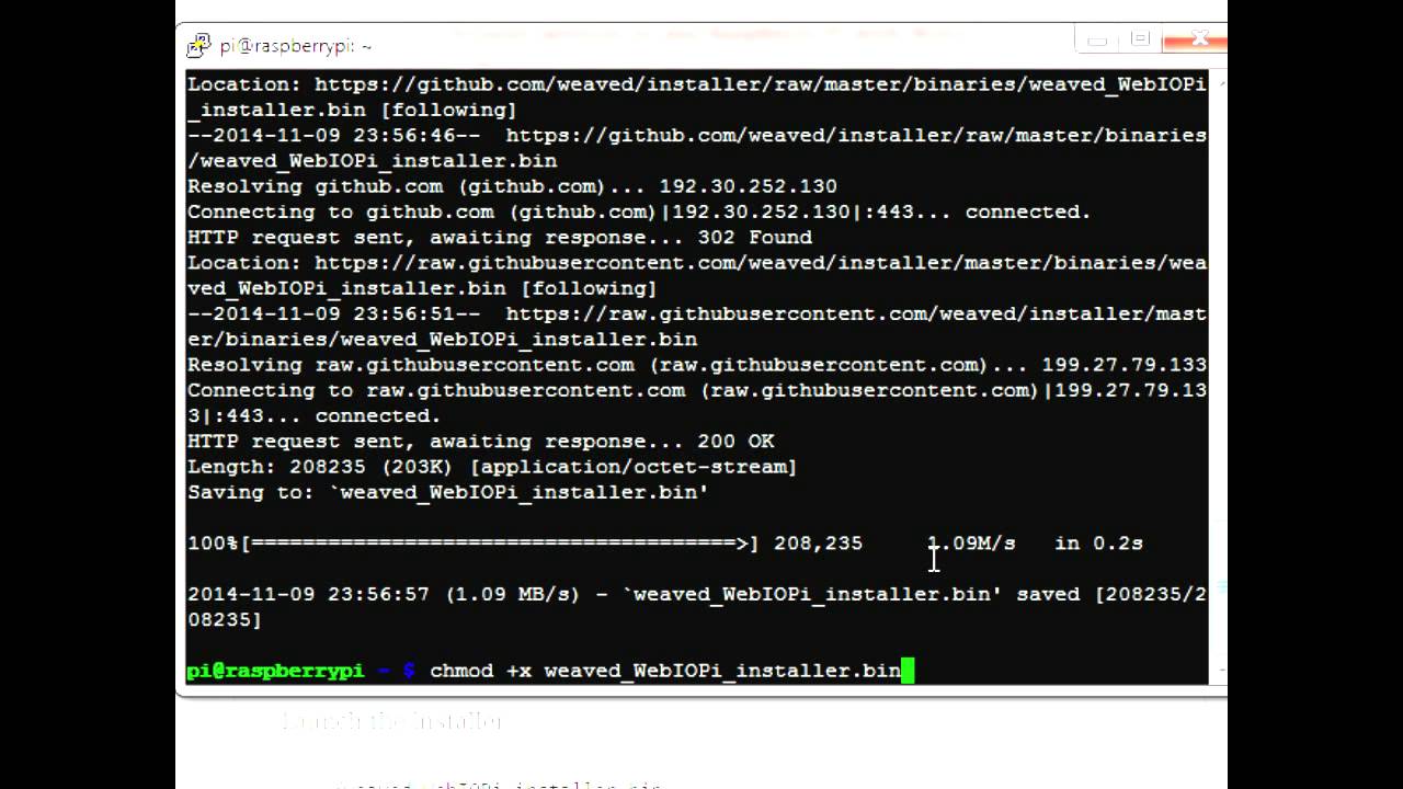 Installing Weaved Services for WebIOPi - YouTube