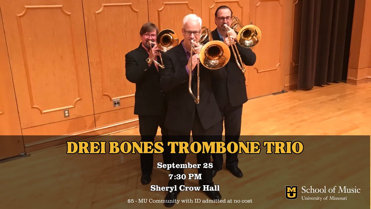 Drei Bones Trombone Trio Guest Recital - YouTube