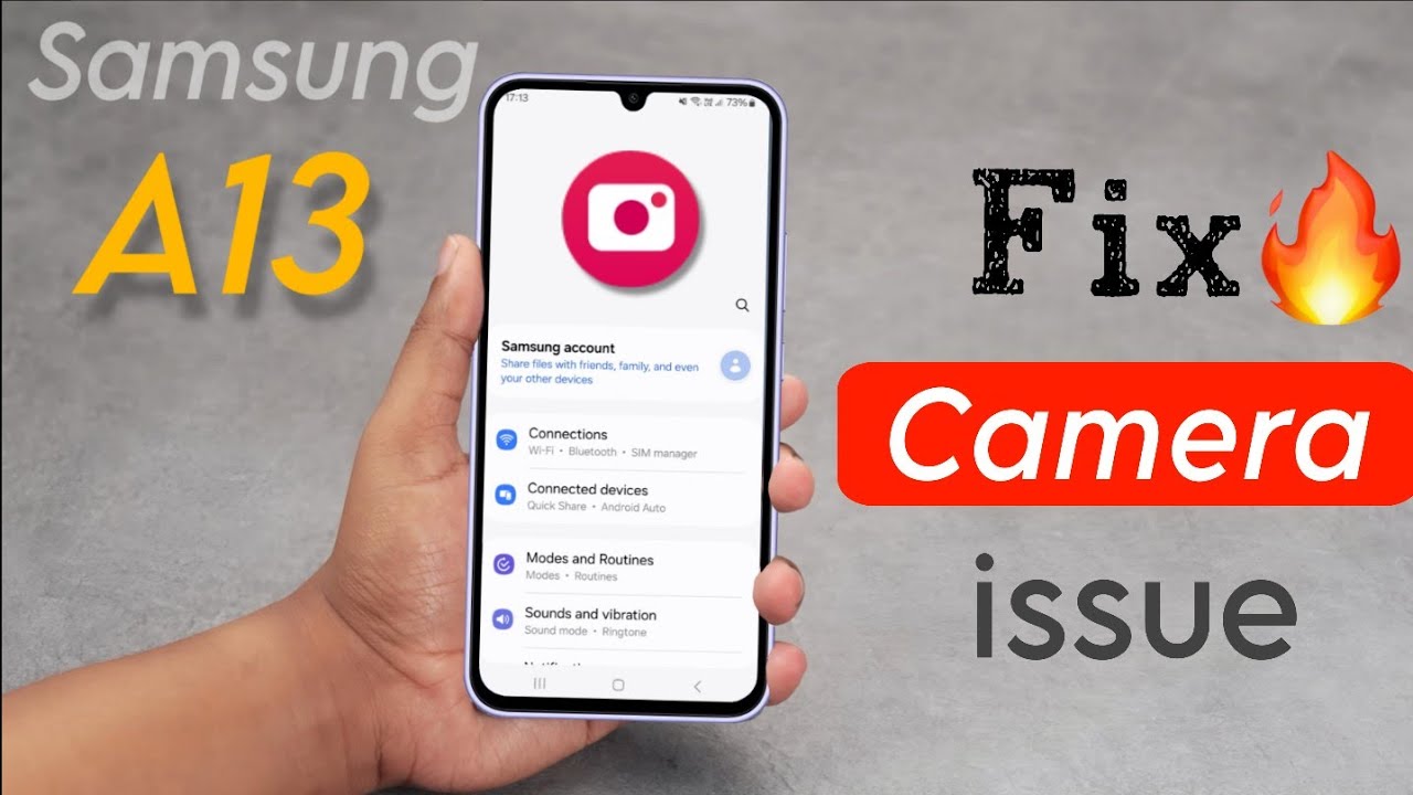 How to Solve Samsung Galaxy A13 Camera Problem | Back Camera Not Working in Galaxy A13 Phone ...