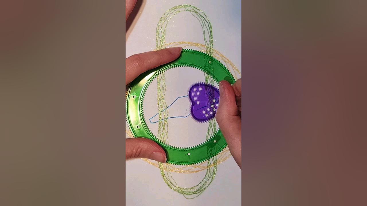 Multi inscribed spirographs oblique patterns #art #spirograph #colors Oval - YouTube