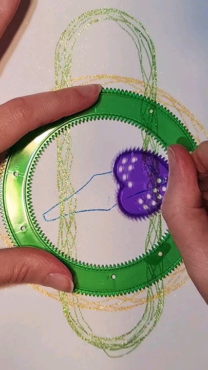 Multi inscribed spirographs oblique patterns #art #spirograph #colors Oval - YouTube